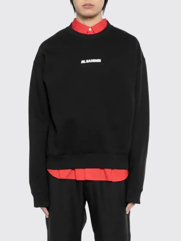 JIL SANDER Cotton Crewneck Sweatshirt With Logo