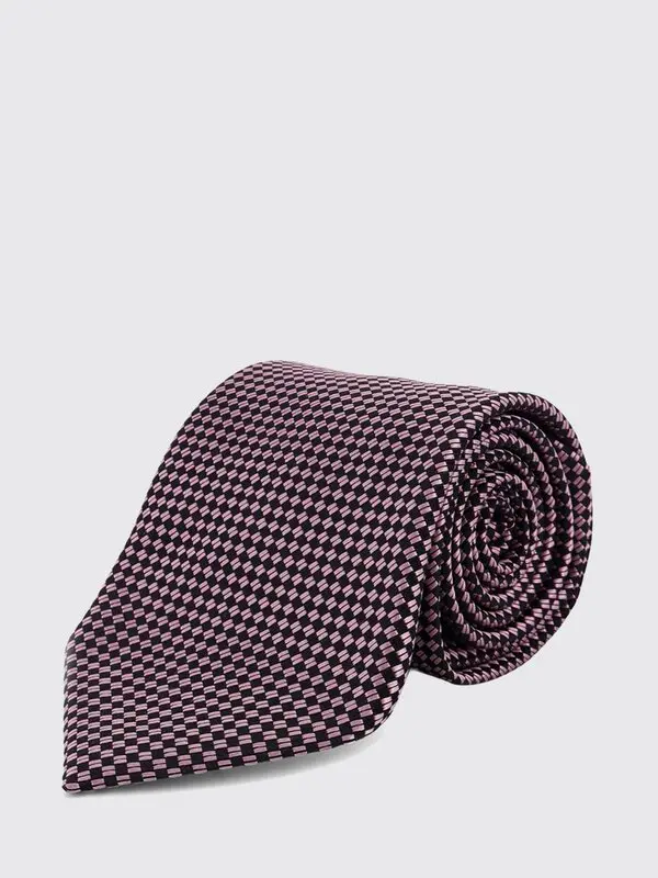 TOM FORD Jacquard Silk Tie - Pink
