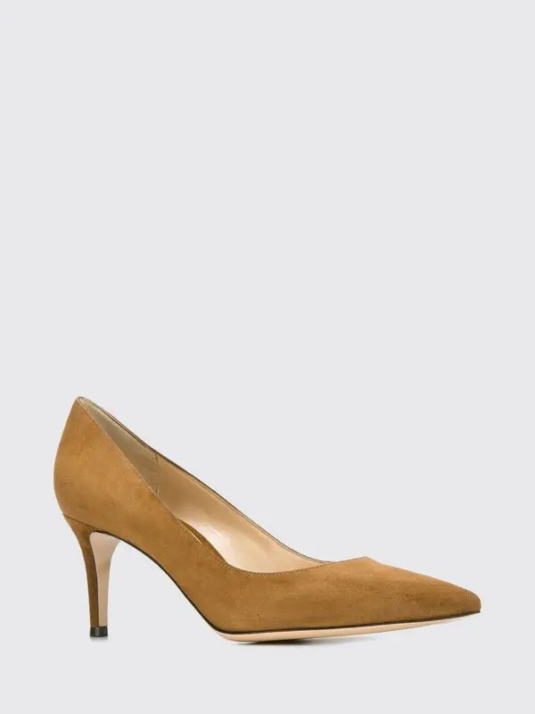 GIANVITO ROSSI Suede Stiletto Heel Pumps - Brown