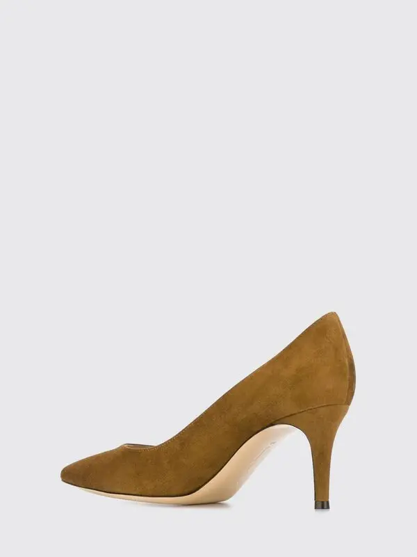 GIANVITO ROSSI Suede Stiletto Heel Pumps - Brown