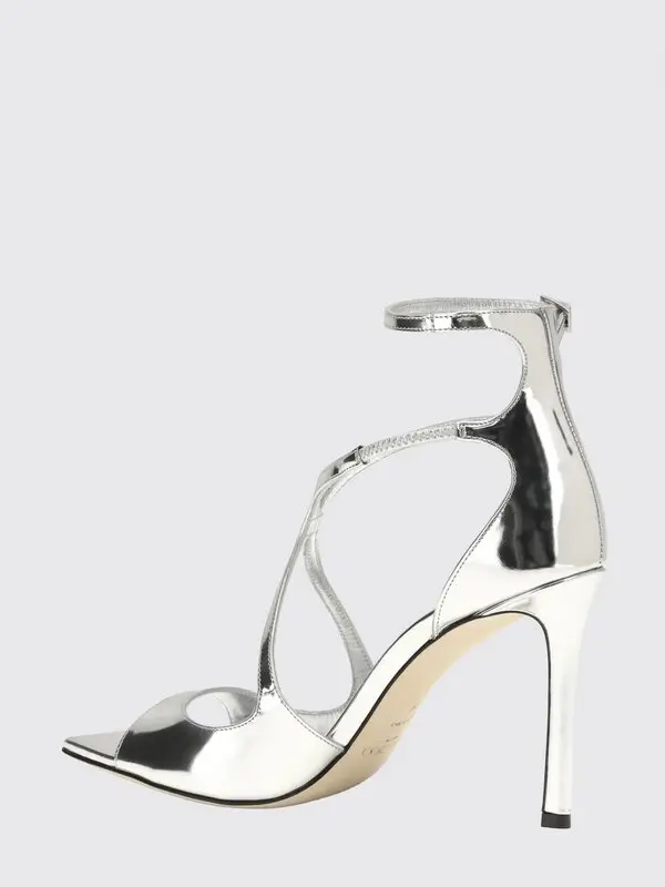 JIMMY CHOO Azia Laminated Patent Leather Sandals