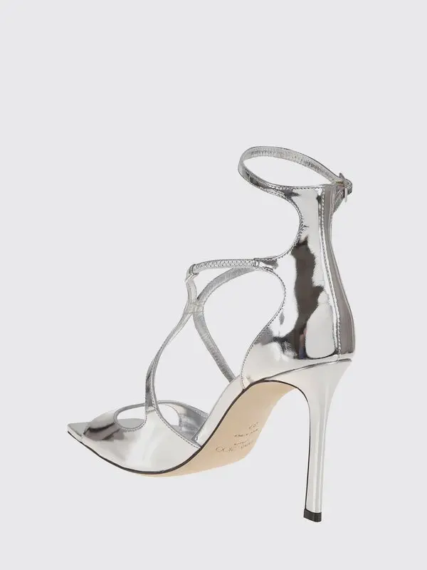 JIMMY CHOO Azia Laminated Patent Leather Sandals