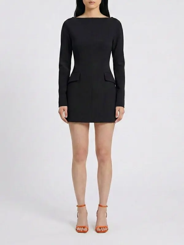 Sportmax Dakar Mini Dress In Wool Blend - Black