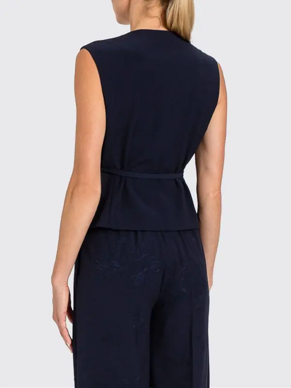 TWINSET Embroidered Viscose Blend Vest