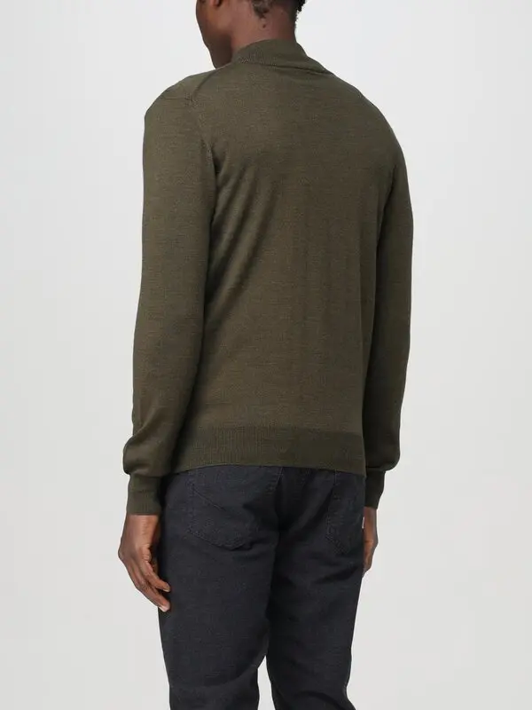 XC Zip-up Fine Knit Jumper - Military