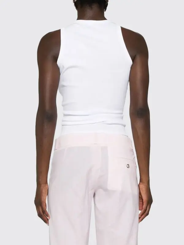Coperni Asymmetric Cotton Top With Detail