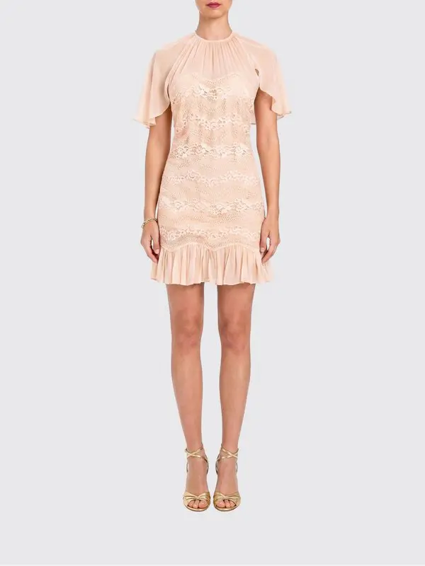 TWINSET Viscose And Lace Mini Dress
