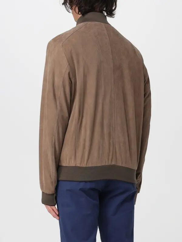 MOORER Carlos-ur Suede Bomber Jacket