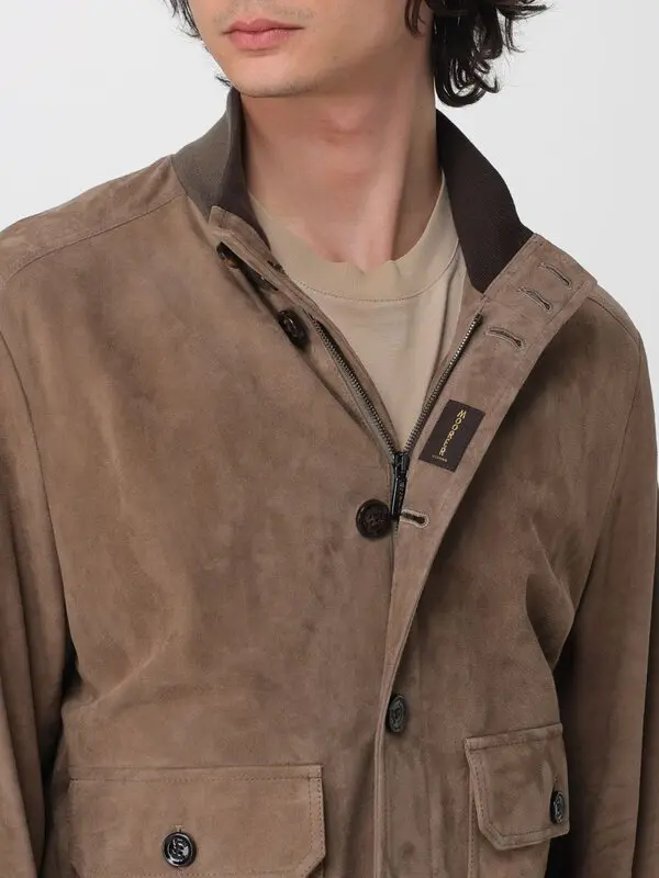 MOORER Carlos-ur Suede Bomber Jacket