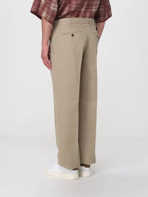 PT TORINO Cotton And Linen Chino Trousers - Beige