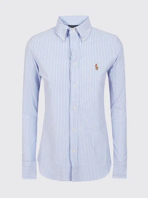 Polo Ralph Lauren Striped Cotton Shirt With Button-down Collar