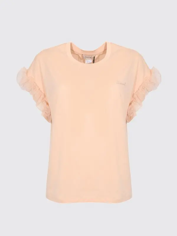 TWINSET Cotton T-shirt With Ruffles
