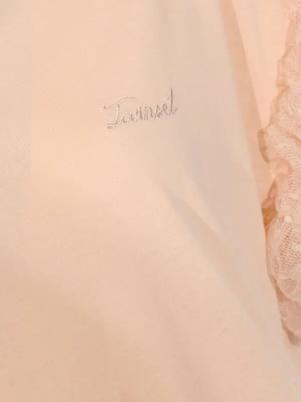 TWINSET Cotton T-shirt With Ruffles