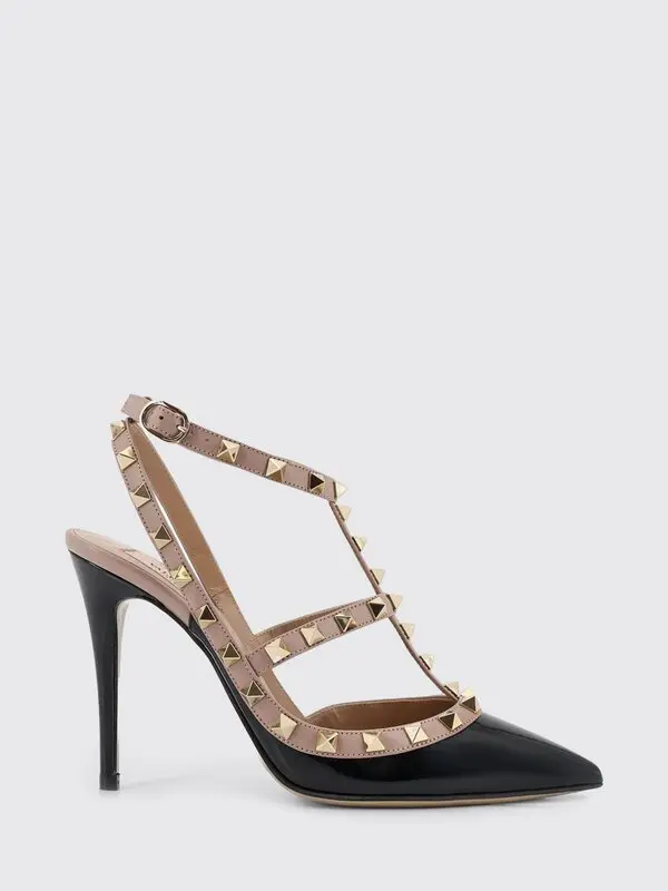 Valentino Garavani Rockstud Leather Pumps - Black 1