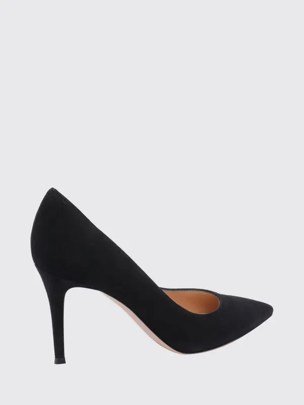 GIANVITO ROSSI Suede Stiletto Pumps - Black