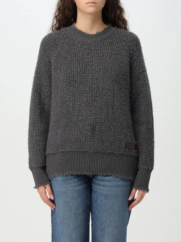 Dsquared2 Ribbed Knit Pullover - Grey