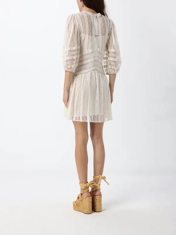 TWINSET Lace Mini Dress - Pearl