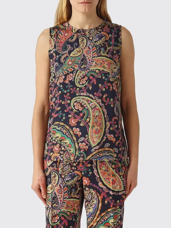 Etro Paisley Polyester Top
