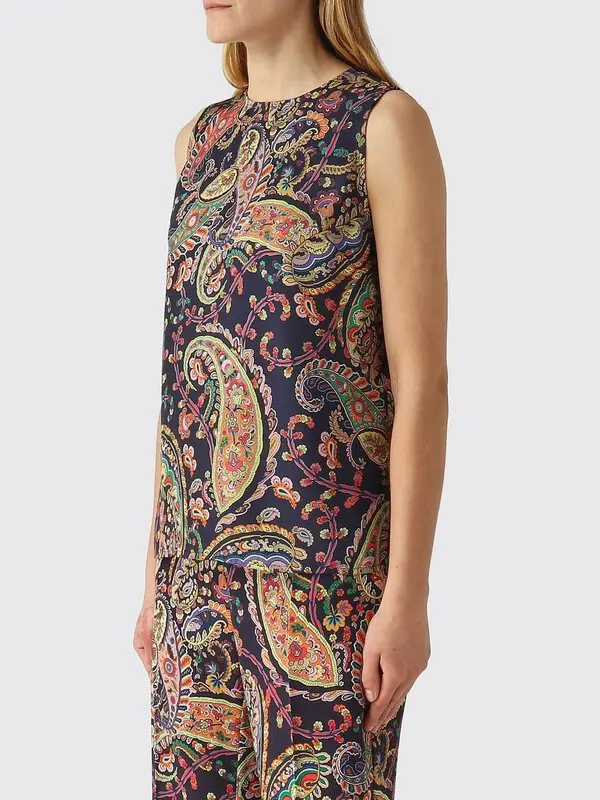 Etro Paisley Polyester Top