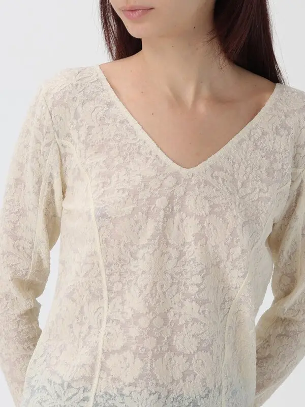 Pinko Lace V-neck Long Sleeve Jumper