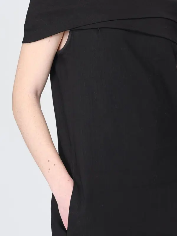 TELA Linen Blend One-shoulder Mini Dress