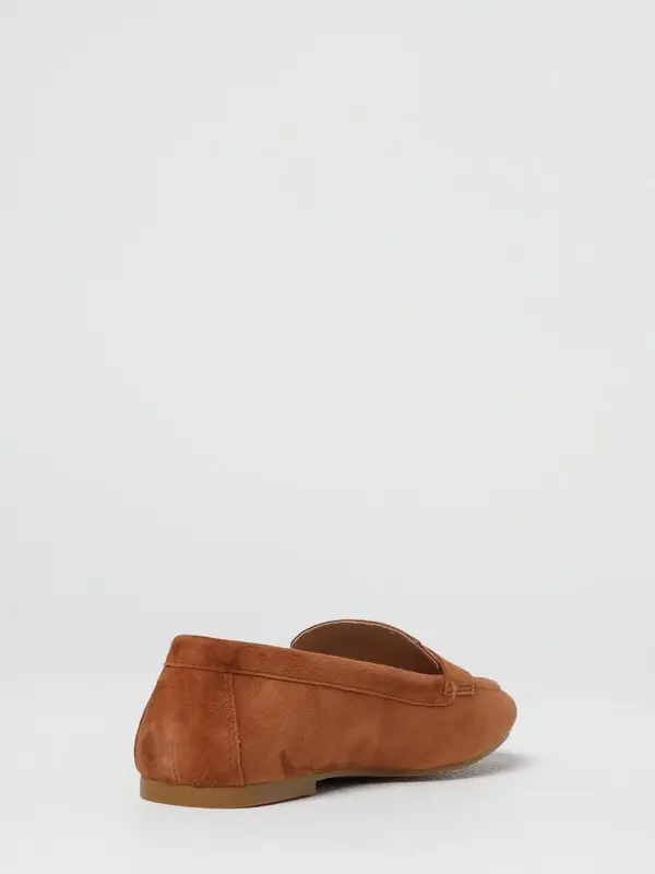 Ralph Lauren Suede Loafers With Metallic Logo Detail - Brown