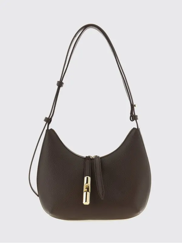 Furla Shoulder Bag With Gold Tone Clasp