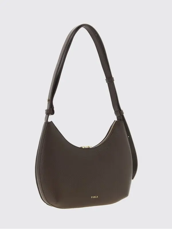 Furla Shoulder Bag With Gold Tone Clasp