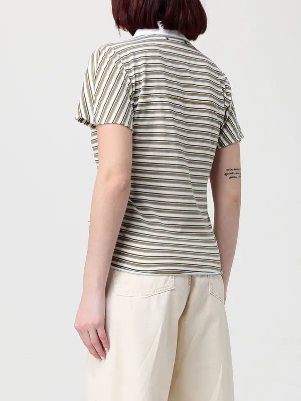 GOLDEN GOOSE Striped Cotton Polo Shirt