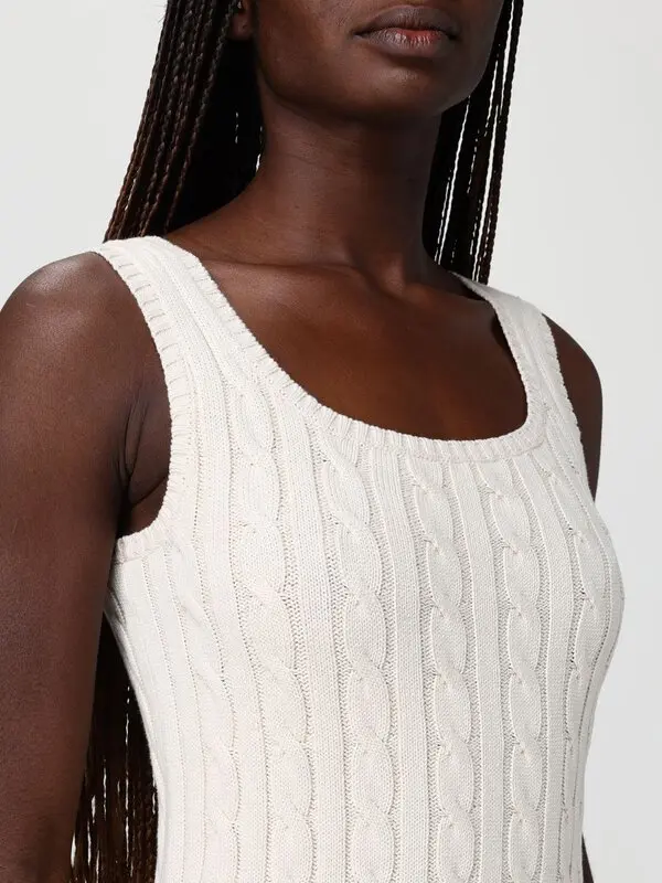 Ralph Lauren Cotton Knit Top - Beige