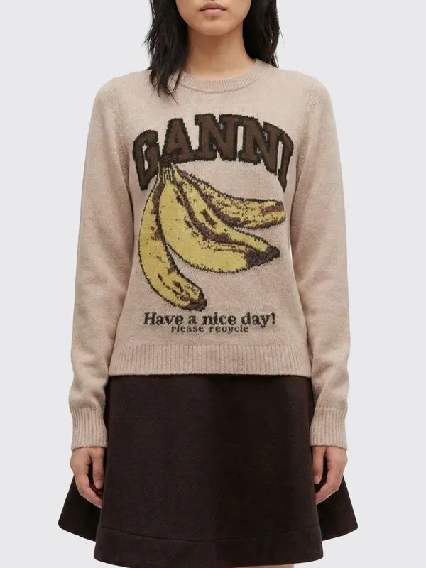 GANNI Jumper Colour - Camel