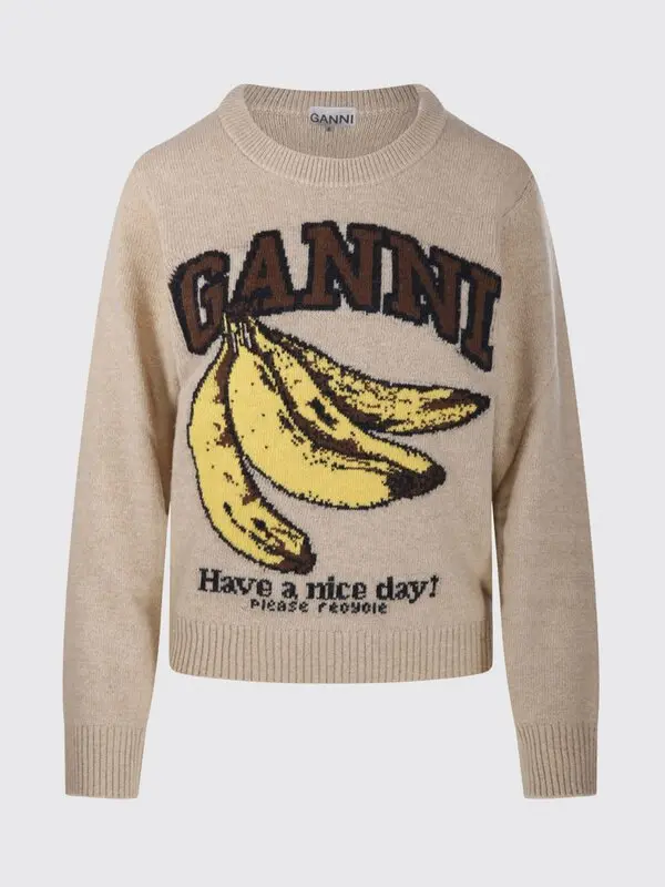 GANNI Jumper Colour - Camel