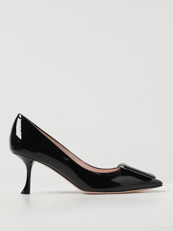 ROGER VIVIER Patent Leather Pumps With Buckle Detail
