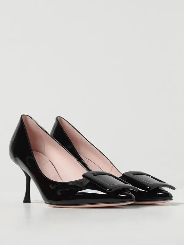 ROGER VIVIER Patent Leather Pumps With Buckle Detail