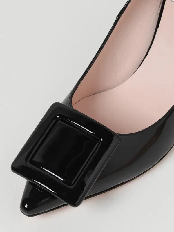 ROGER VIVIER Patent Leather Pumps With Buckle Detail