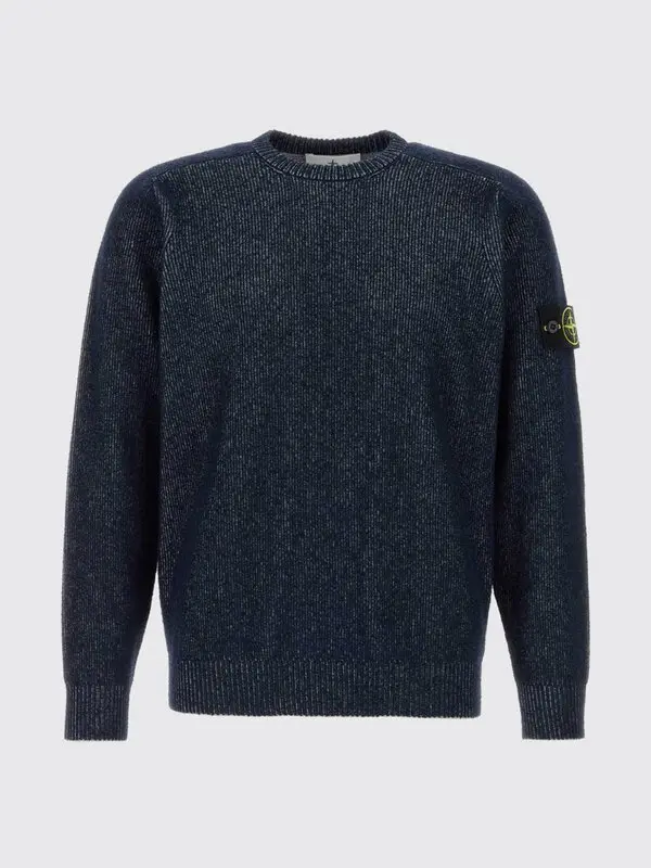 Stone Island Cotton Crew Neck Sweater - Blue