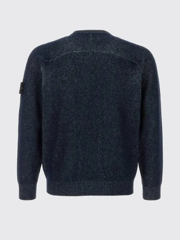 Stone Island Cotton Crew Neck Sweater - Blue