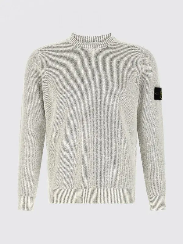 Stone Island Cotton Crew Neck Sweater - Grey