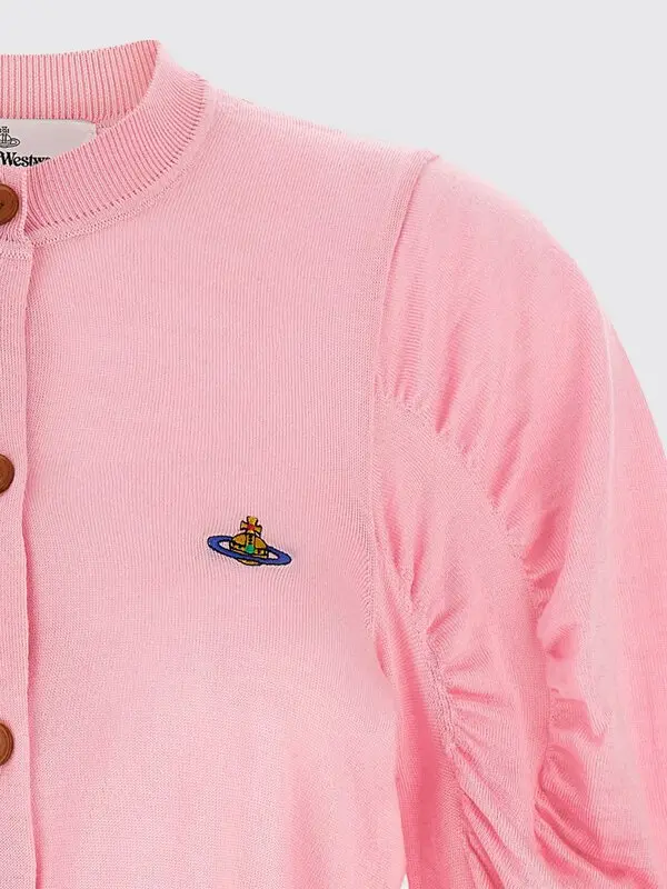 VIVIENNE WESTWOOD Wool And Silk Cardigan - Pink