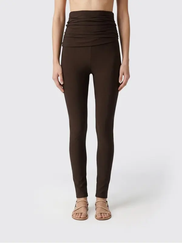 Andamane Skinny Fit Stretch Jersey Trousers - Brown