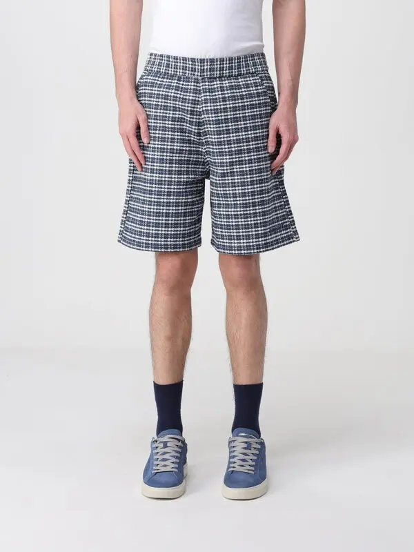 Carhartt Work In Progress Check Cotton Shorts - Red