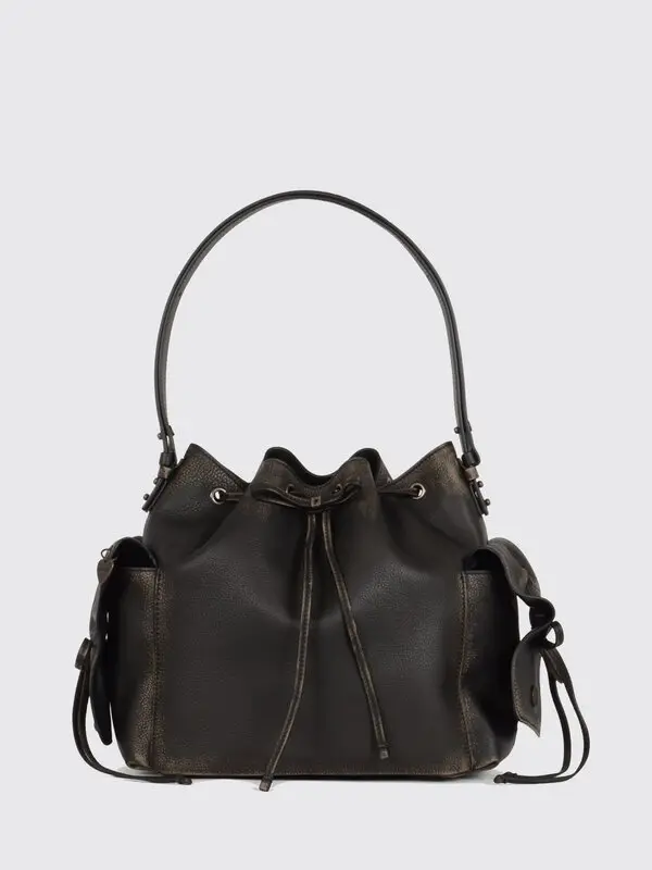 Acne Studios Aged Leather Bucket Bag