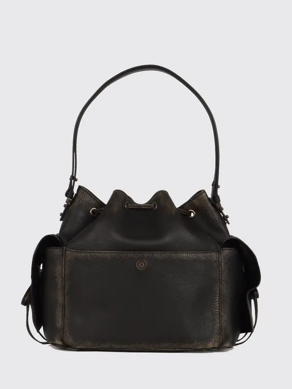 Acne Studios Aged Leather Bucket Bag