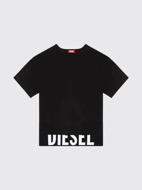 DIESEL® Slim Fit Cropped Top - Black