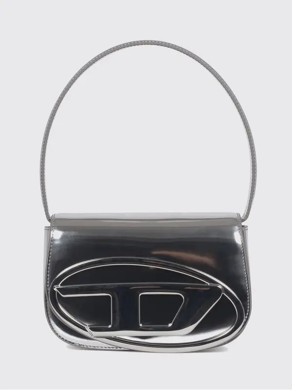 DIESEL® Metallic Shoulder Bag - Silver