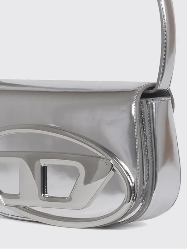 DIESEL® Metallic Shoulder Bag - Silver