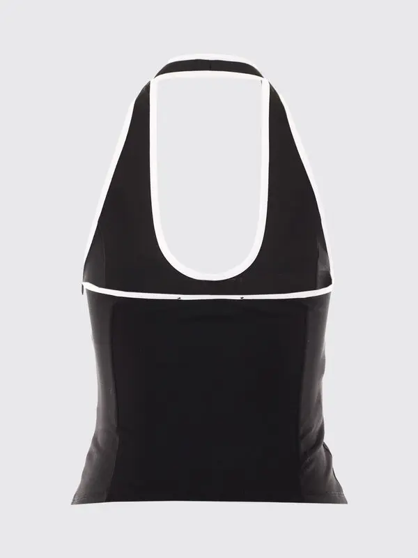 Amiri Slim Fit Halter Neck Monogram Top In Cotton Blend