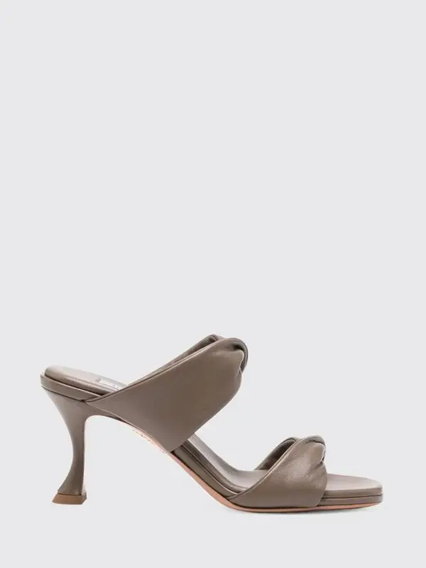 AQUAZZURA Twist Nappa Mules