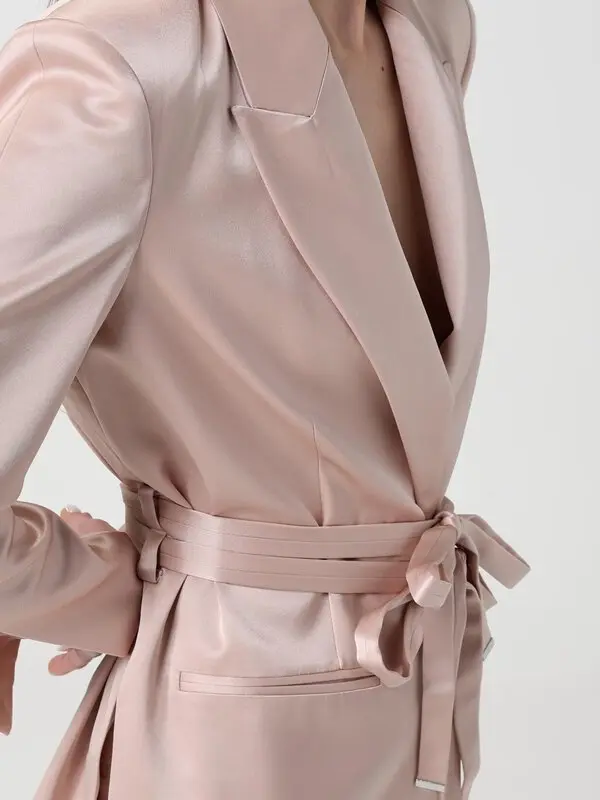 Pinko Satin Robe Blazer With Belt