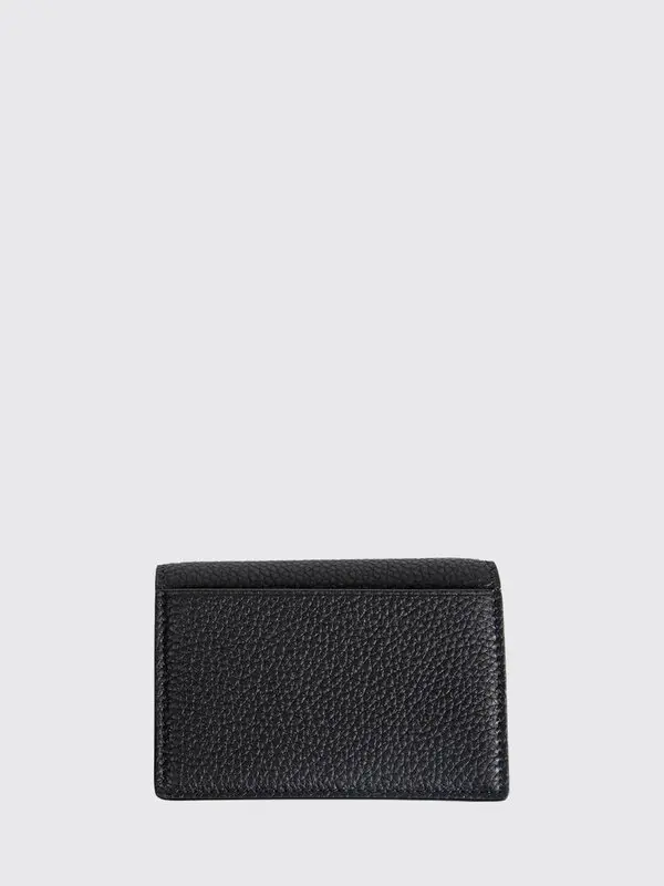 TOM FORD Calf Leather Card Holder With Flap And Snap Button Closure